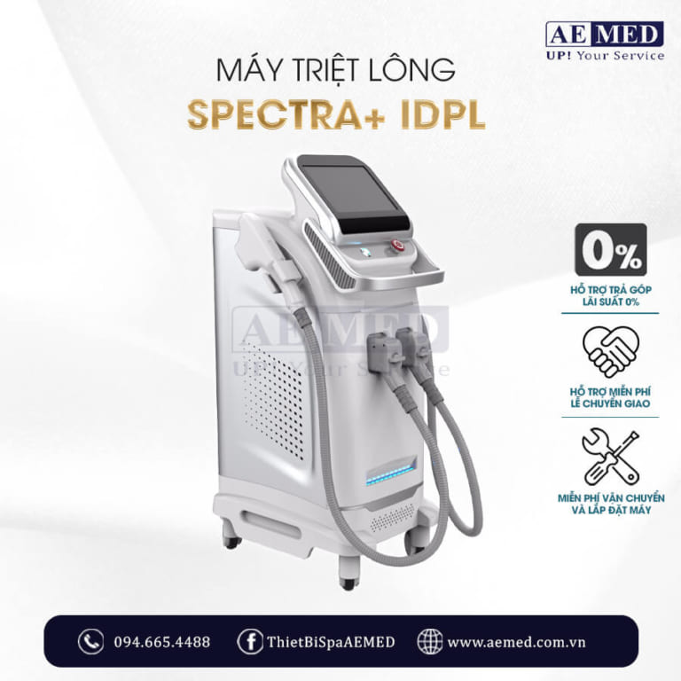MÁY TRIỆT LÔNG SPECTRA+ IDPL CHÍNH HÃNG SỐ 1 TẠI AEMED